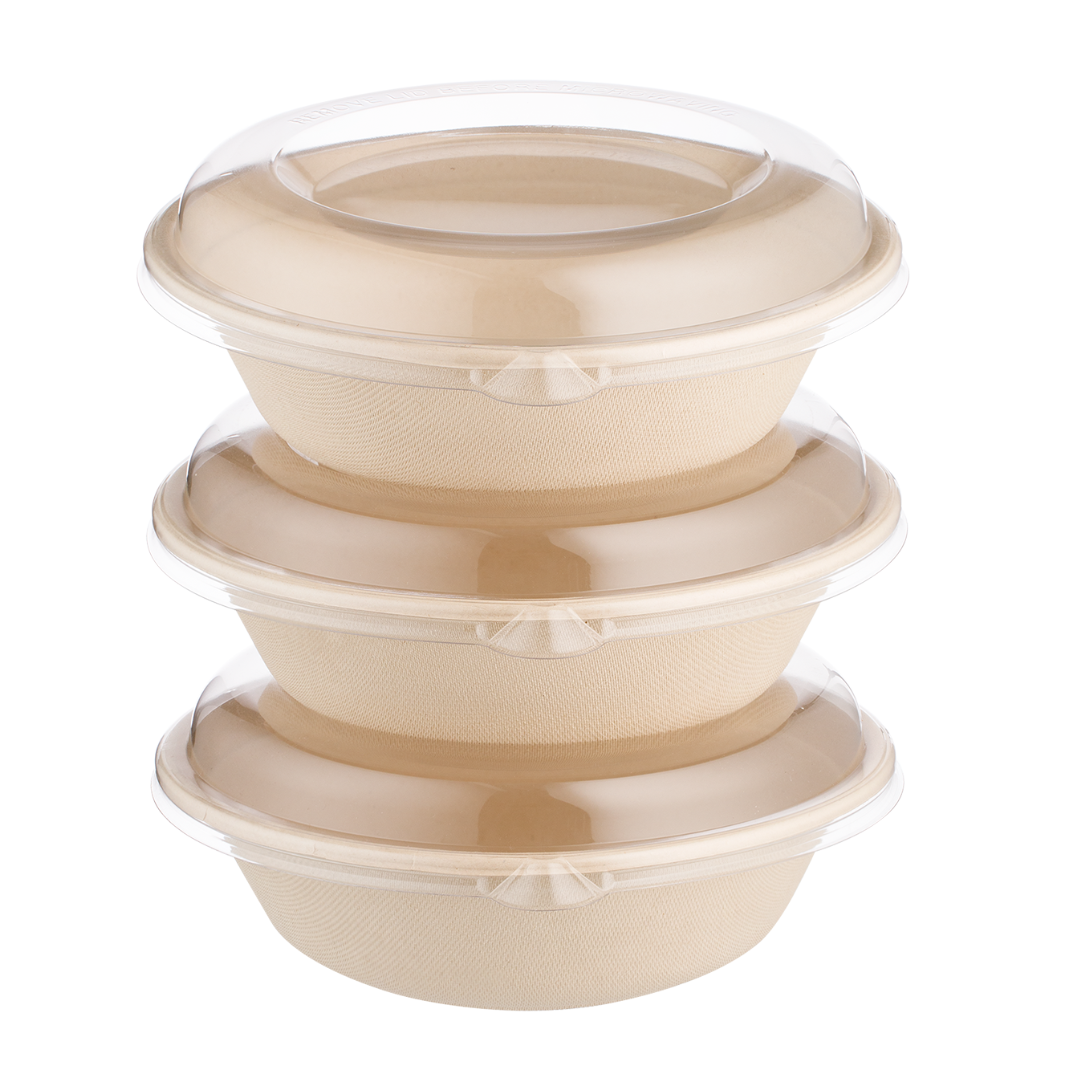 Clear High Dome Lid for 24, 32, 48 oz. Round Pulp Bowl – ECOPAC PRODUCTS